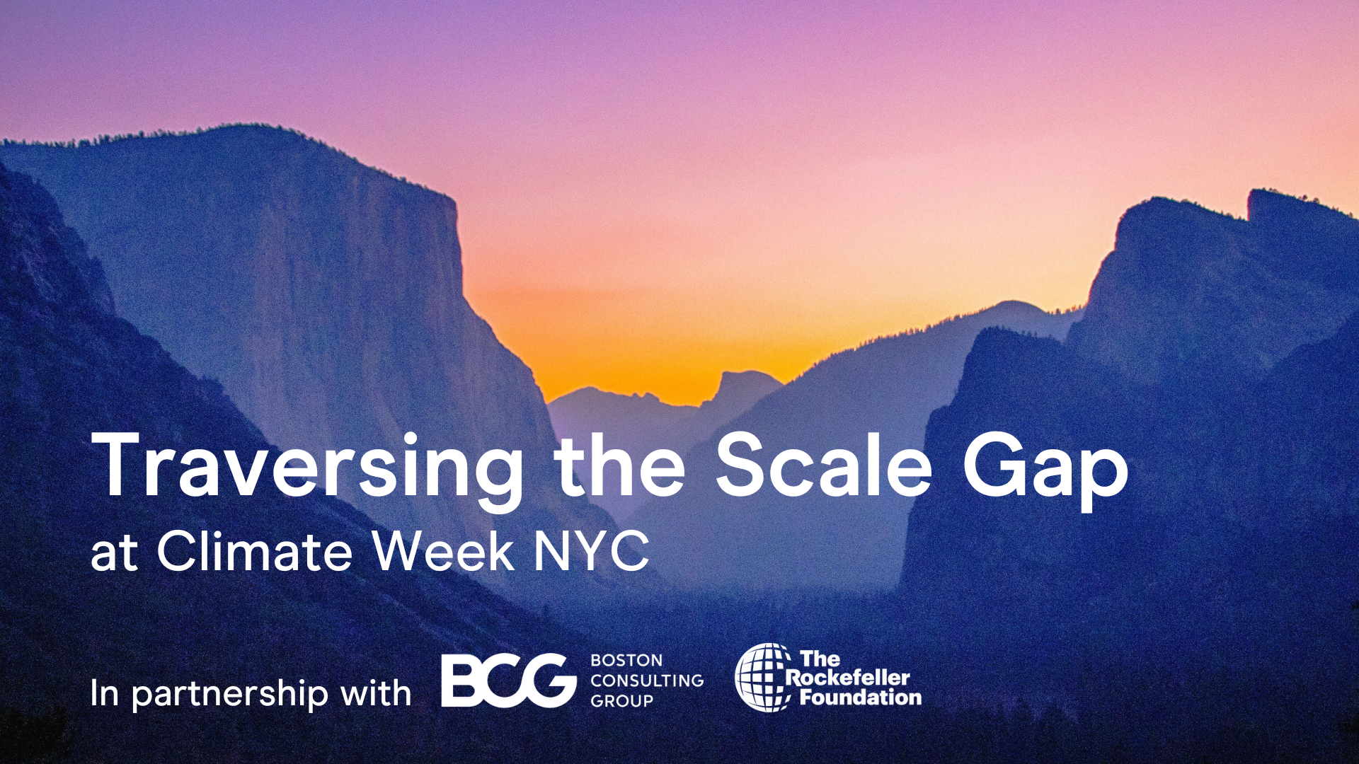 Traversing the Scale Gap at Climate Week NYC - Elemental Impact